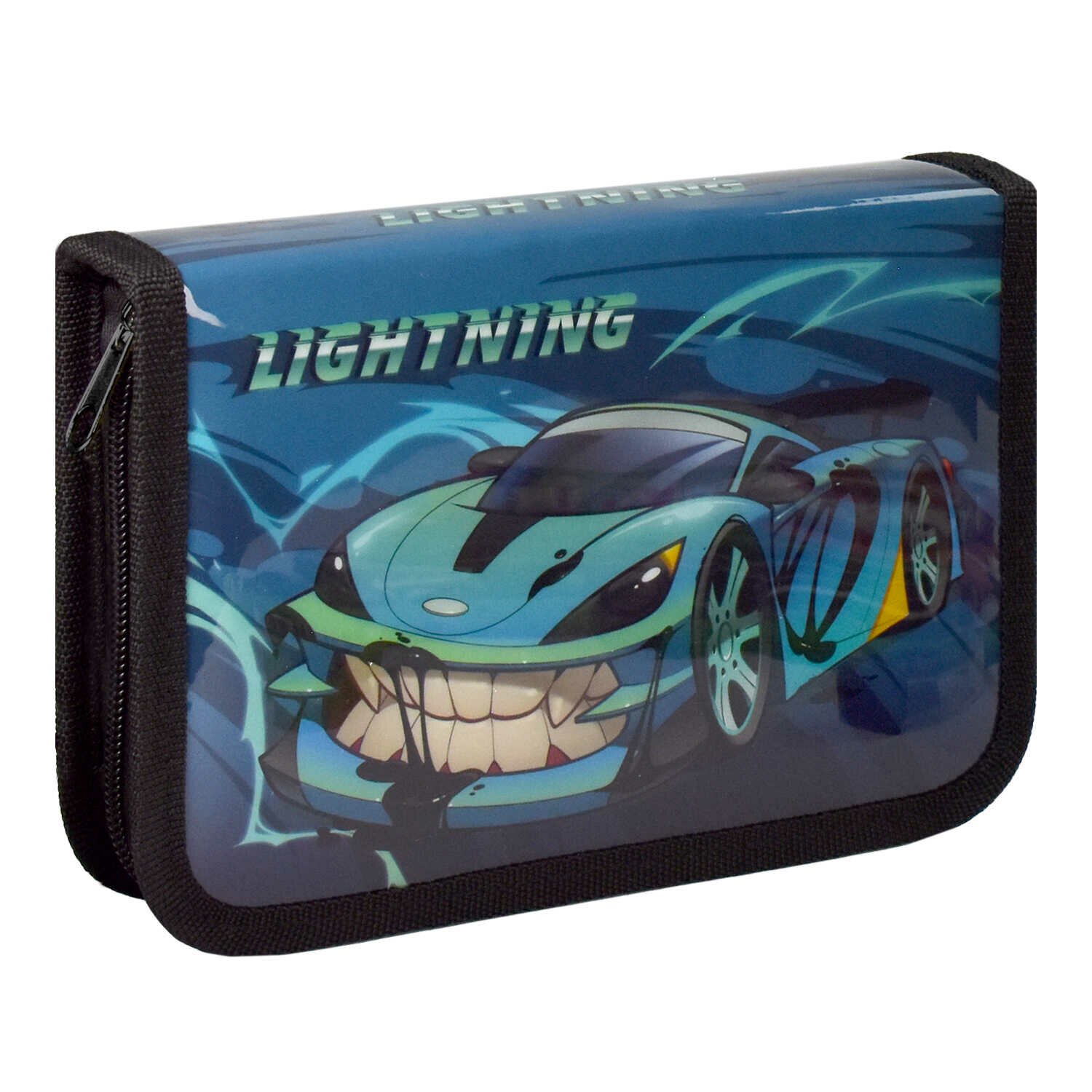 Школьный пенал Феникс+, "машина" ПВХ, 20x13.3x3.5 см, на молнии