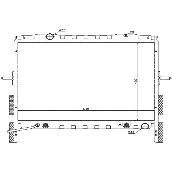 STELLOX 10-26494-SX (1026494_SX / 25310-3E050 / 253103E020) радиатор системы охлаждения акпп\ Sorento (Соренто) 2.4i