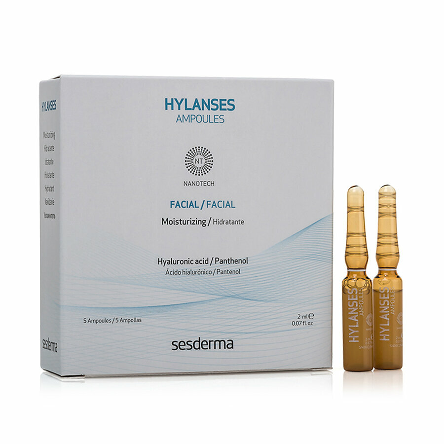 SesDerma Hylanses Ampoules Увлажняющее средство в ампулах для лица, 2 мл, 5 шт.