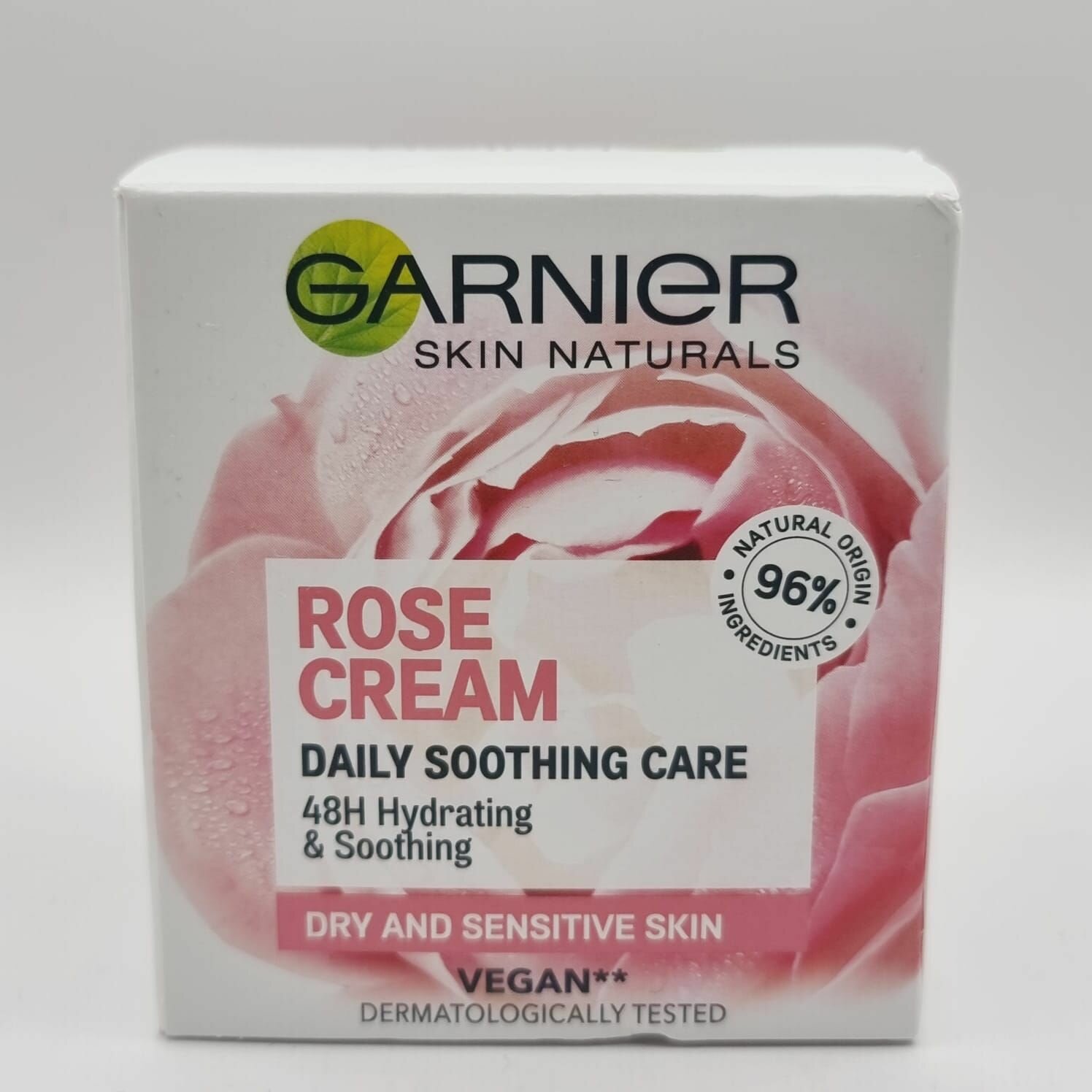 Крем дневной Garnier Skin Naturals/Active "Rose", питательный, увлажняющий 48 ч, с экстрактом розы, 50 мл (Франция)