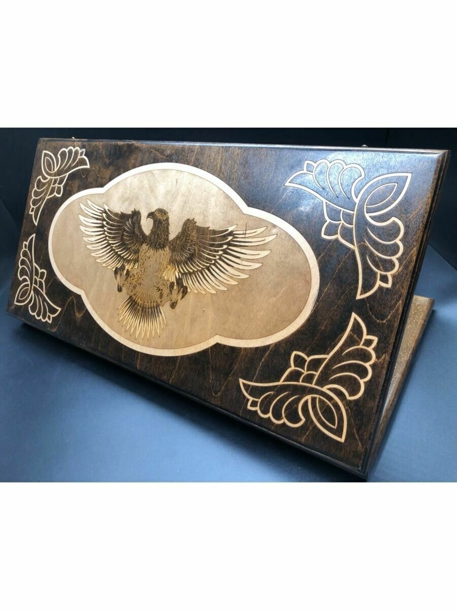 Нарды лакированные "Орел" большие 60х60 см