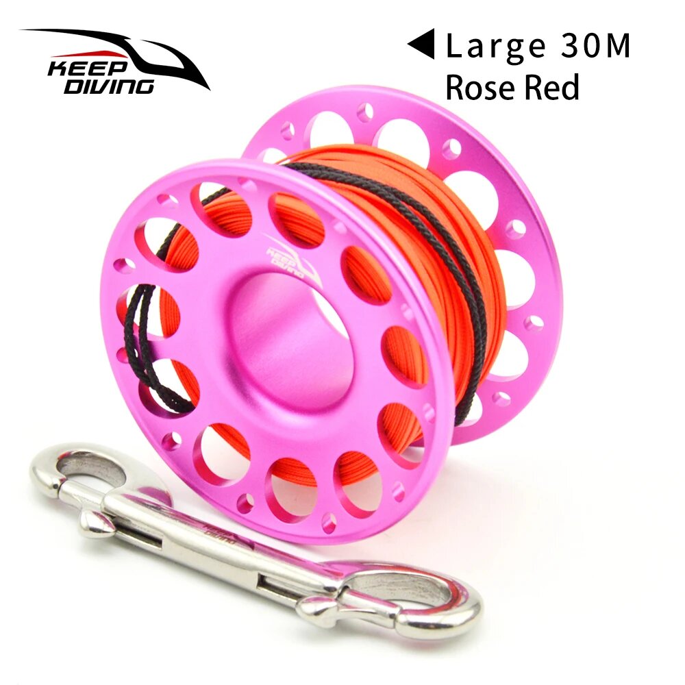 Катушка для дайвинга KEEP DIVING Rose Red 30M
