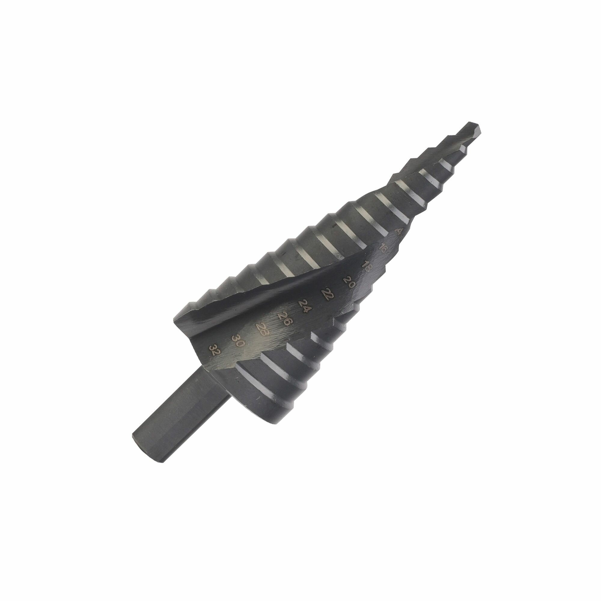 Сверло PATRIOT EXPERT по металлу ступенчатое 4-32 мм, Р6М5, упаковка блистер