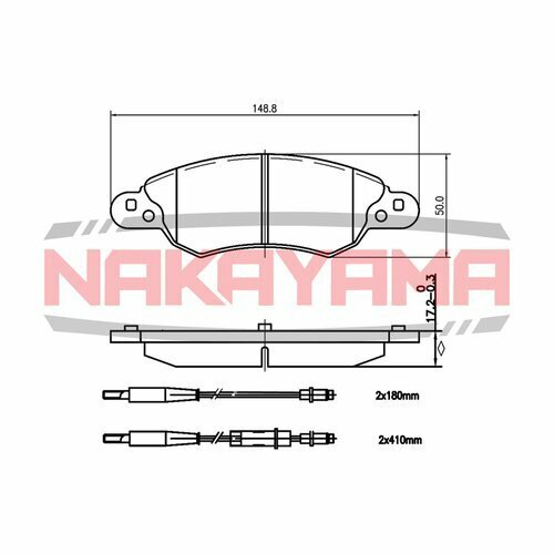 Колодки тормозные дисковые Nakayama HP8201NY