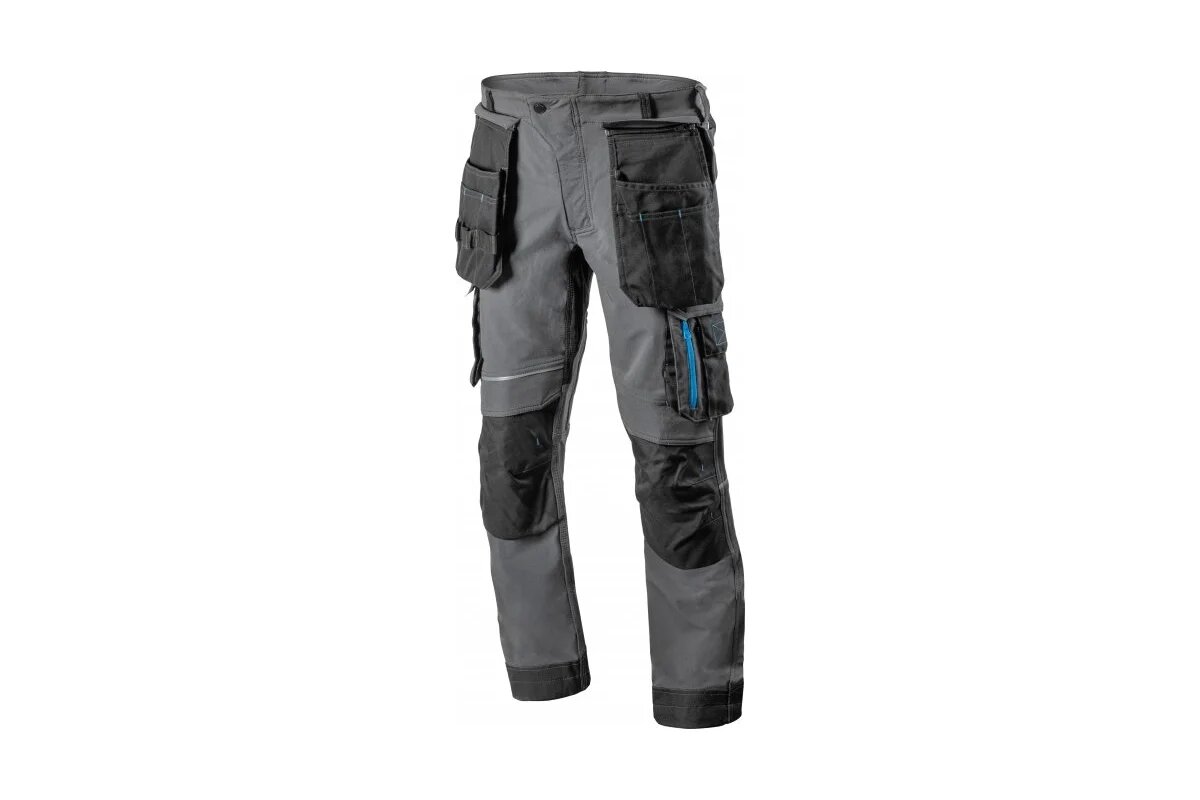HOEGERT TECHNIK TAUBER Брюки рабочие 4-way stretch темно-серые S (48) HT5K812-S