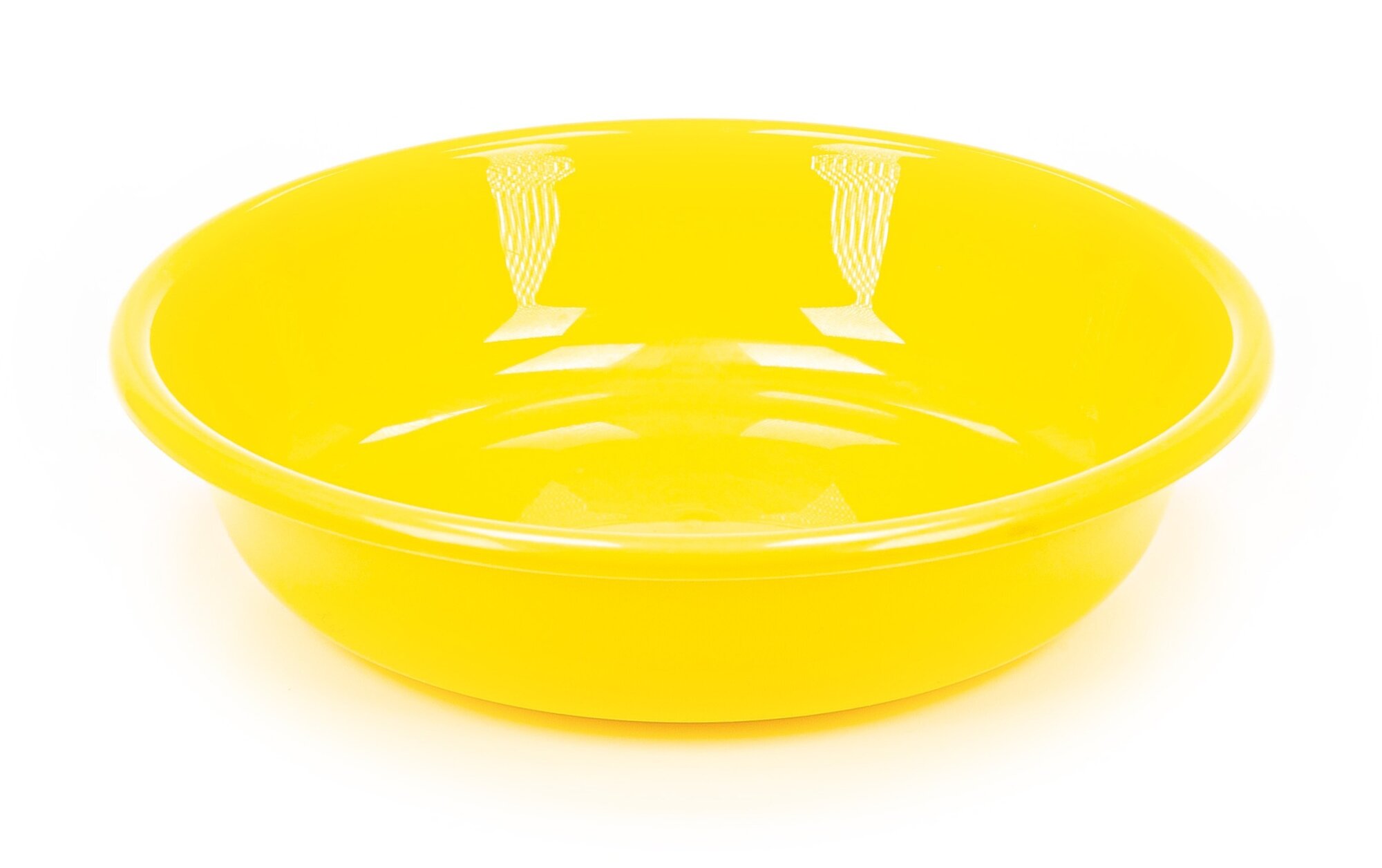 Тарелка глубокая пластик желтый 1л d185мм