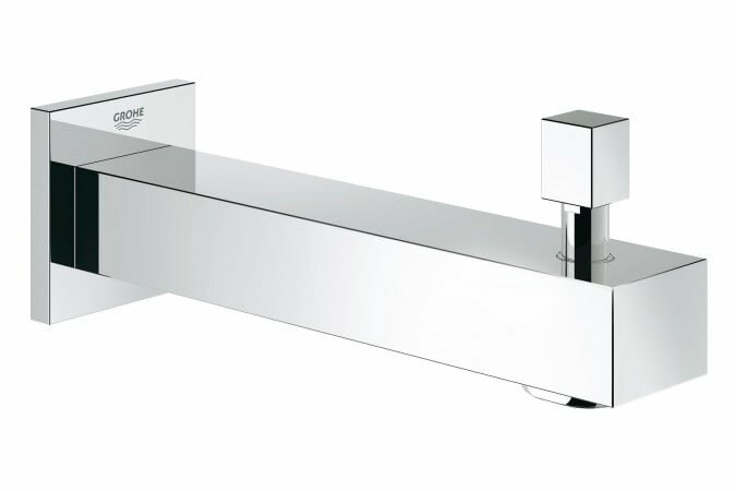 Излив для ванны GROHE Universal Cube, настенный с переключателем ванна/душ, хром (13304000)