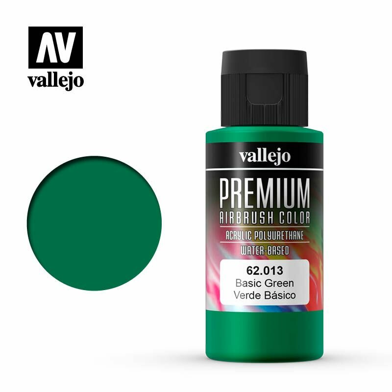 Краска Vallejo серии Premium Color - Basic Green 60мл.