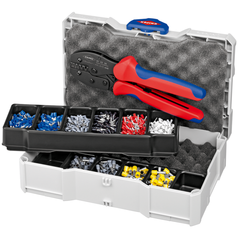 Набор кабельных наконечников для опрессовки Для гильз контактных 8 предметов KN-979023