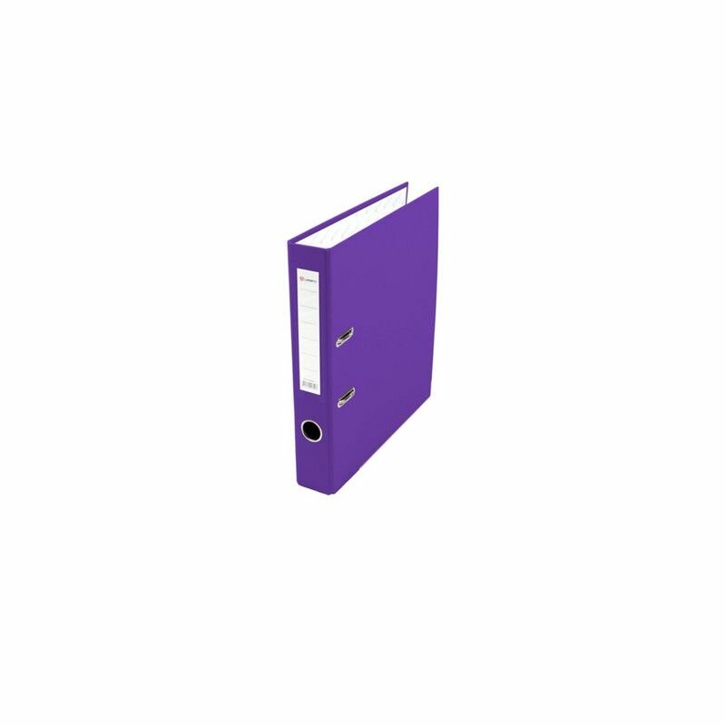 Lamark Папка-регистратор PP, сборная с металической окантовкой и карманом , фиолетовая, 50 мм