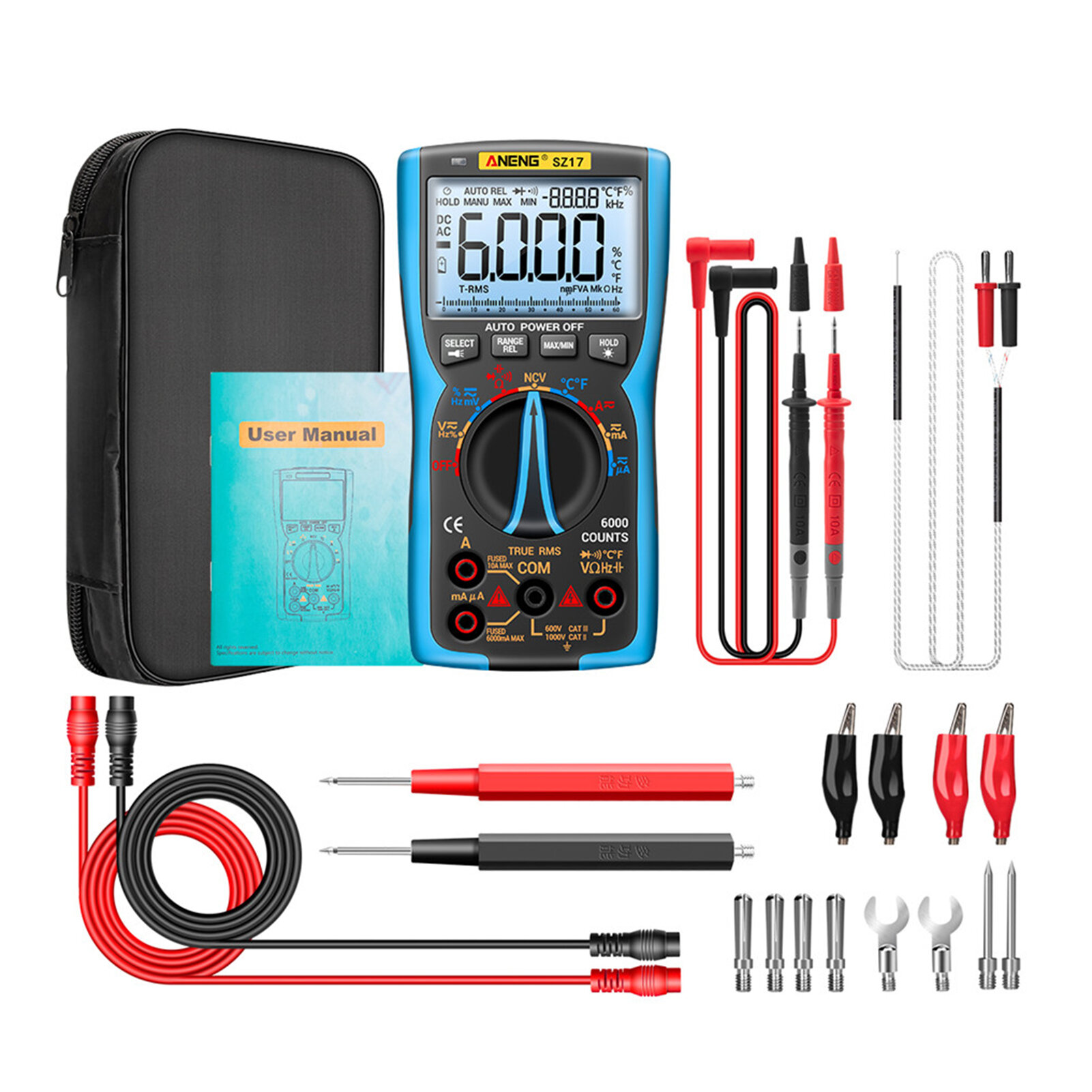 Интеллектуальный цифровой мультиметр ANENG SZ17