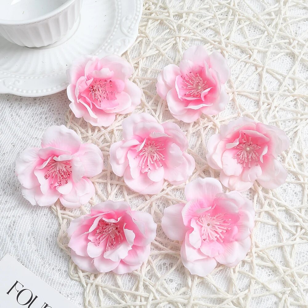 Искусственные розы из шелка, 10/20 шт. Розовый, 10pcs, темно-розовый