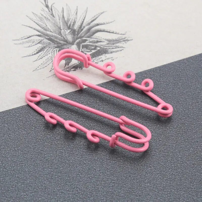 Металлические английские булавки 50/60 мм 5-20 шт. Розовый, 60mm 10PCS-LOT, Pink