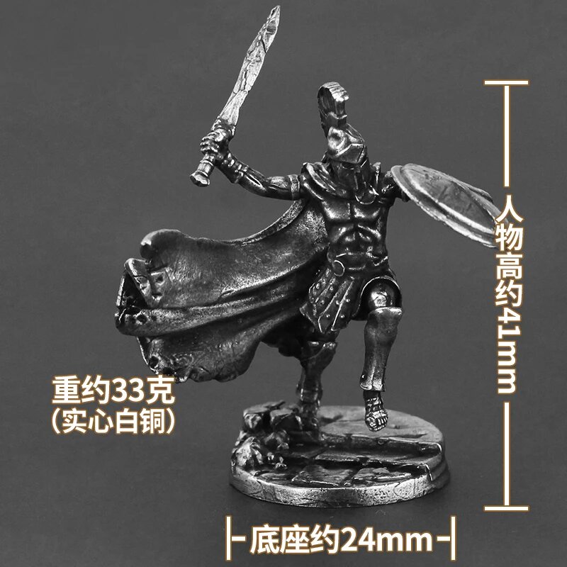 Спартанский воин, металлическая статуэтка, Warrior 4