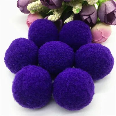 Фиолетовые помпоны для рукоделия, 32dark purple