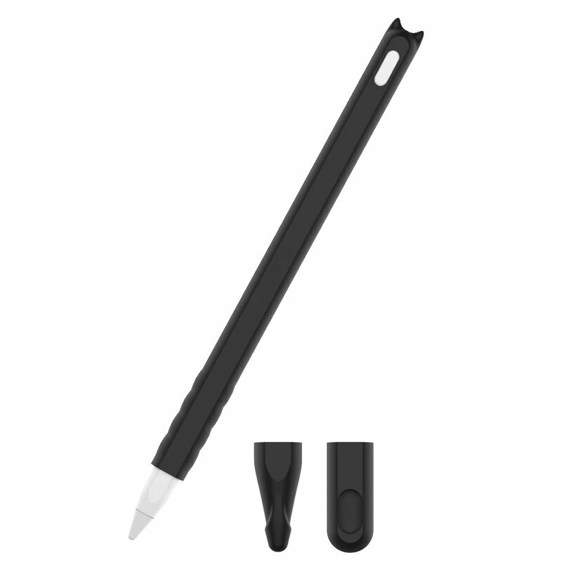 Цветной силиконовый чехол для Apple Pencil 2 Black