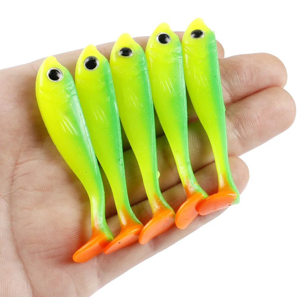 Мягкая приманка Prunanm, 6,5 см, 3 г, цвет 4, 5 шт.