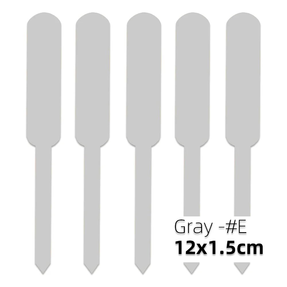 Многоцветные пластиковые бирки для растений 30/50 шт 50 PCS, Серый, E