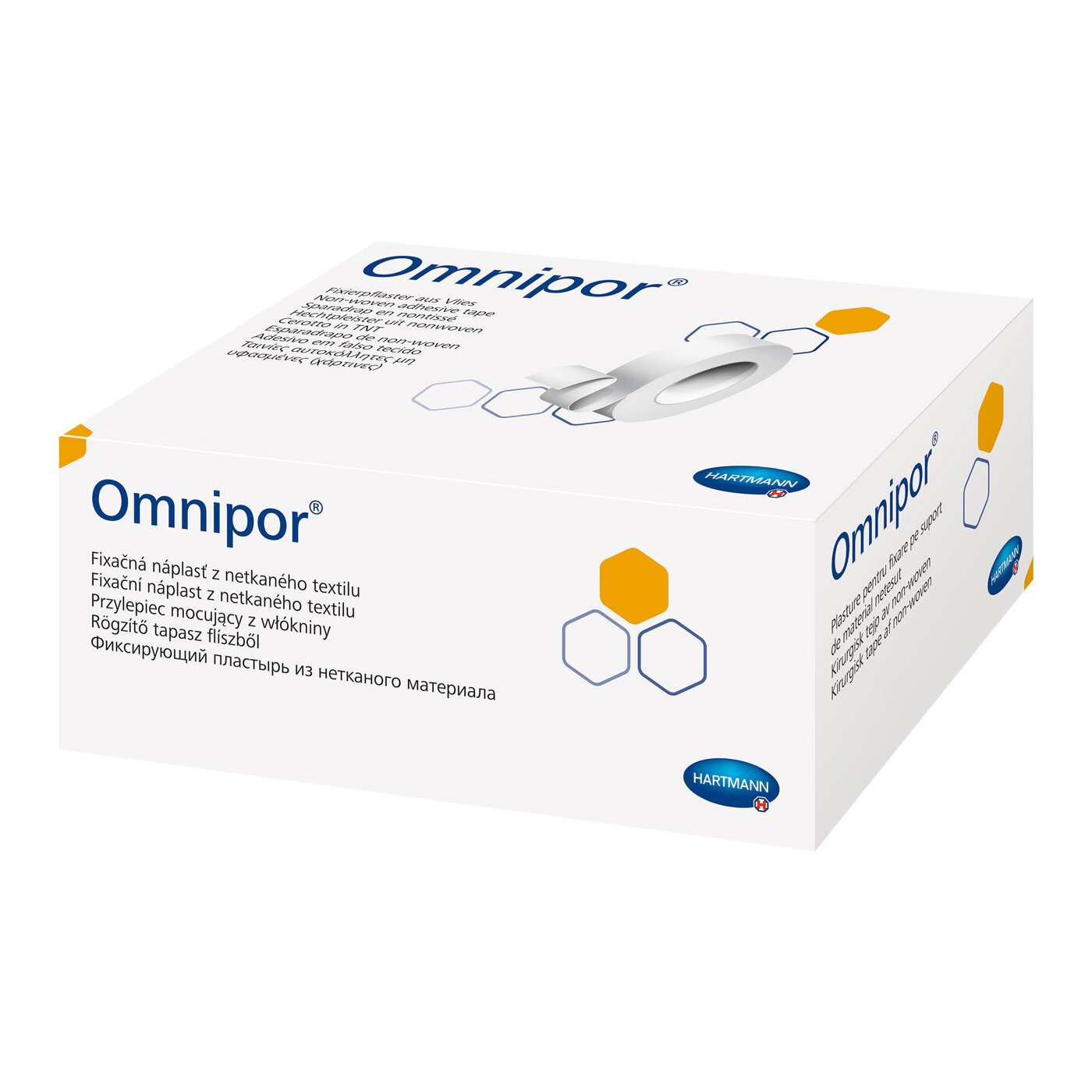 Пластырь Omnipor гипоаллергенный нетканый 1,25 см 9,2 м белый 24 шт