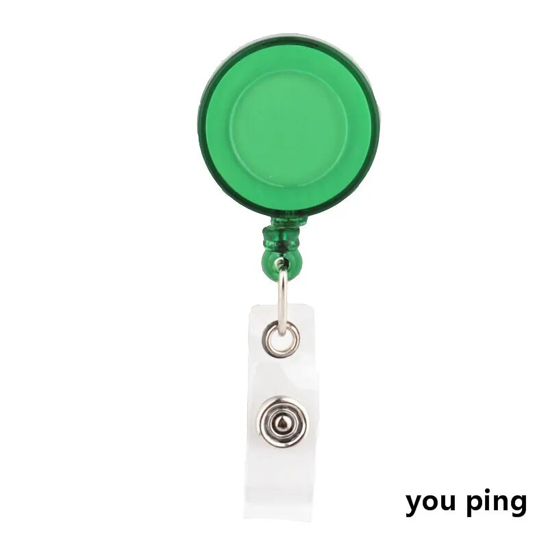 Брелок-ретрактор You Ping 611 Изумрудный, Transparent green