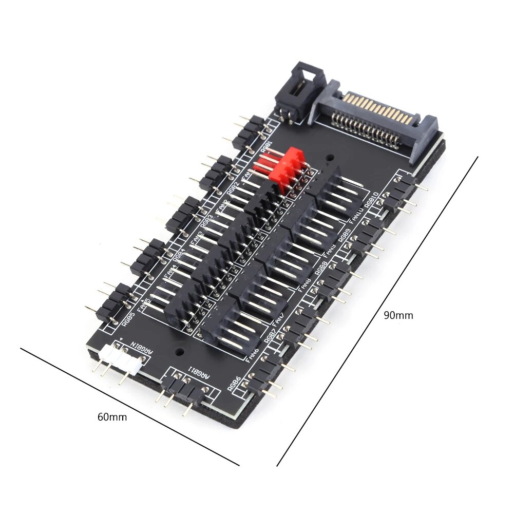 Контроллер вентилятора 2 в 1, 5 В, 3 контакта, usb-хаб для компьютера
