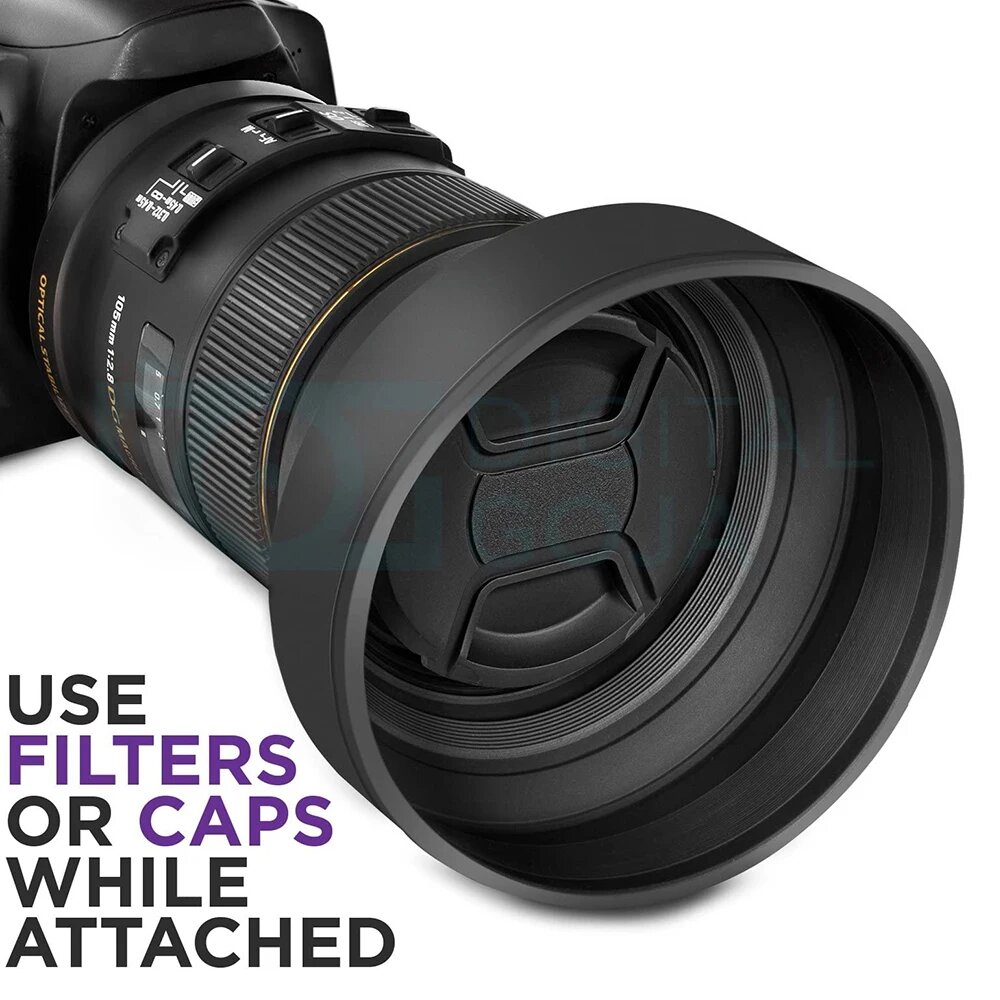 Складная бленда 67mm для объектива Canon Nikon Sony