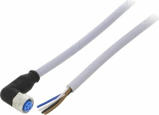 Соединительный кабель SICK YG8U14-050VA3XLEAX M8, PIN 4 угловой, 5м, вилка, 60ВAC, 4А, 1 шт