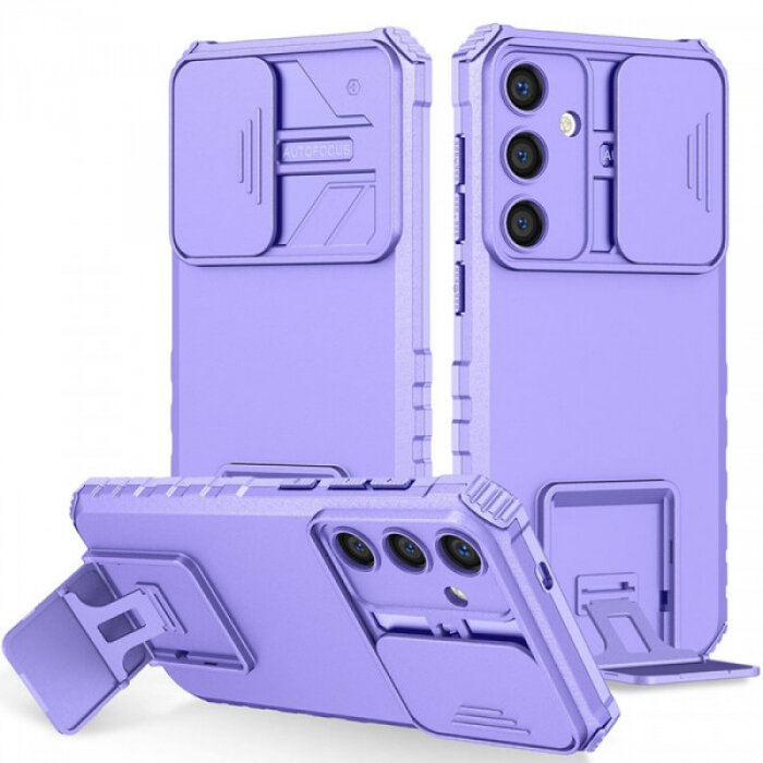 CamShield Holder Противоударный чехол-подставка для Samsung Galaxy S25 Plus / S24 Plus 5G с защитой камеры