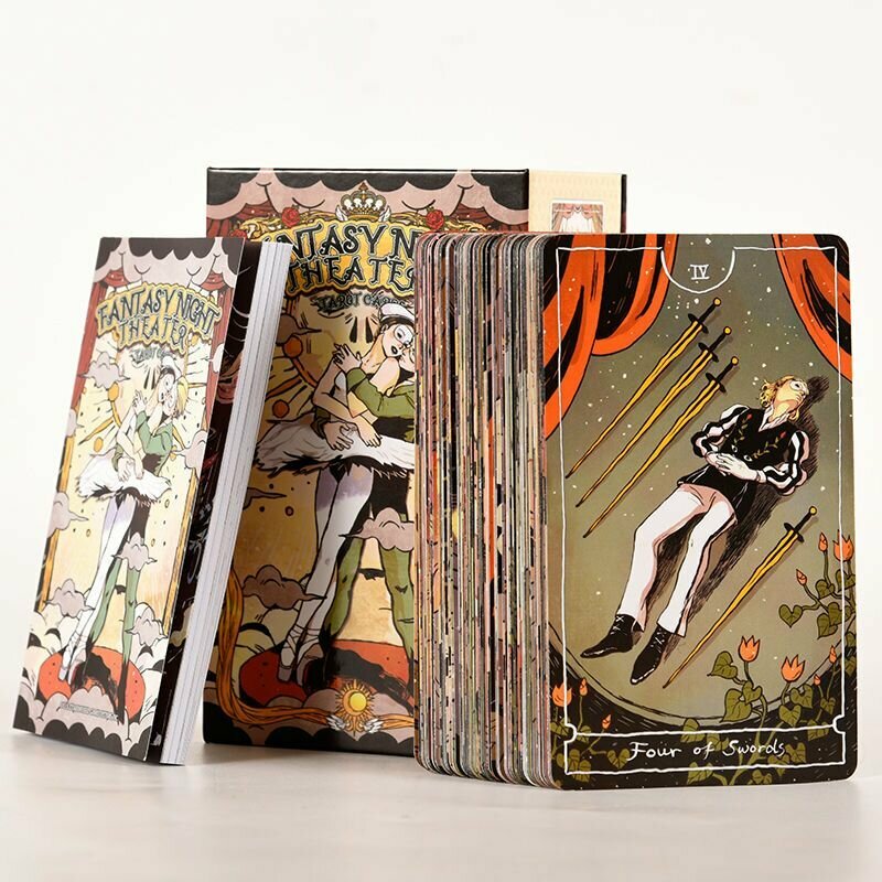 Карты Таро Fantasy Night Theater Tarot 12*7 см 78 карты.