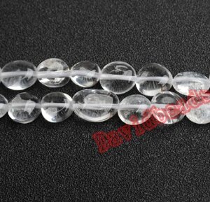 Бусины из оникса MOON BEADS 8-10 мм white Crystal