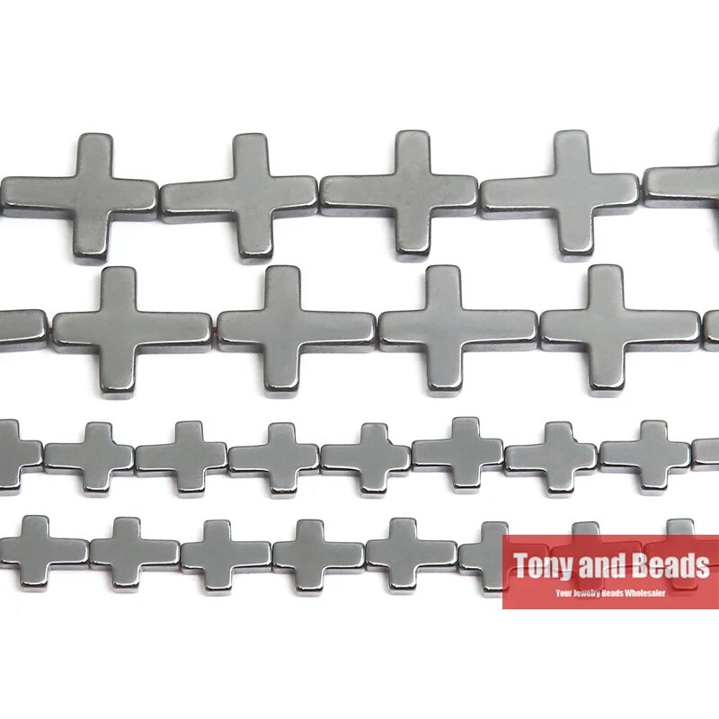 Черные гематитовые бусины 8x10 мм, 40 шт. Tony and Beads