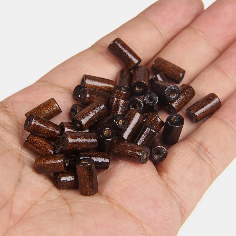 Деревянные бусины коричневые 11x6mm, NO.8