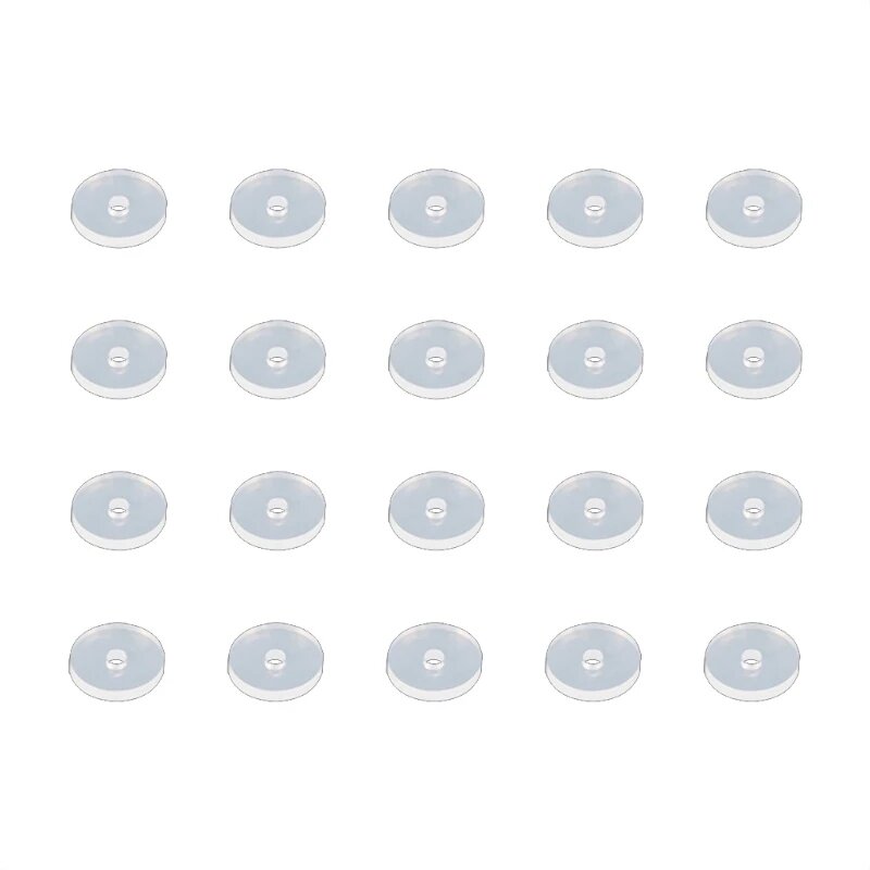 20 штук силиконовых дисков для сережек bulusii