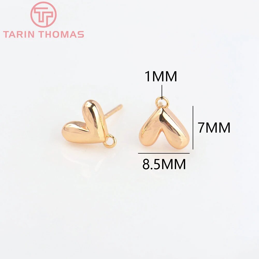 Серьги-гвоздики TARIN THOMAS, 24K Gold Color