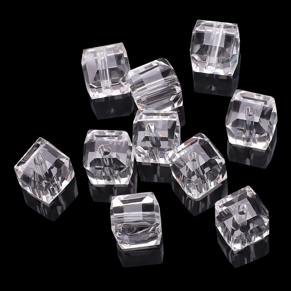 Кристальные квадратные бусины Kingshine 3mm 95pcs, White