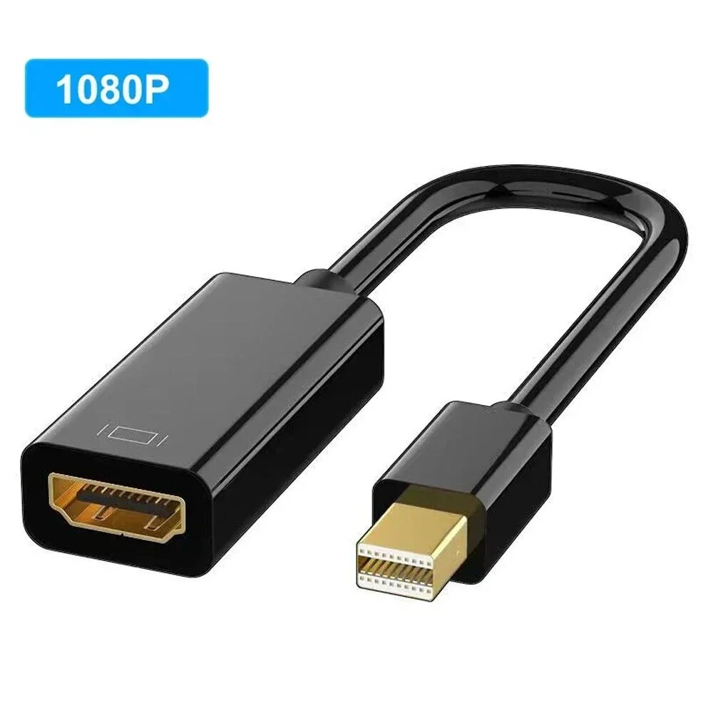 ICANING Адаптер Mini DisplayPort на HDMI Black 1080P