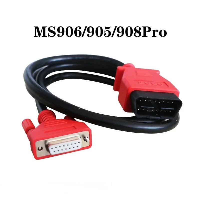 Главный тестовый кабель сканера, сменный шнур OBD2, подходит для Autel MaxiSys MS905 MS908 Красный