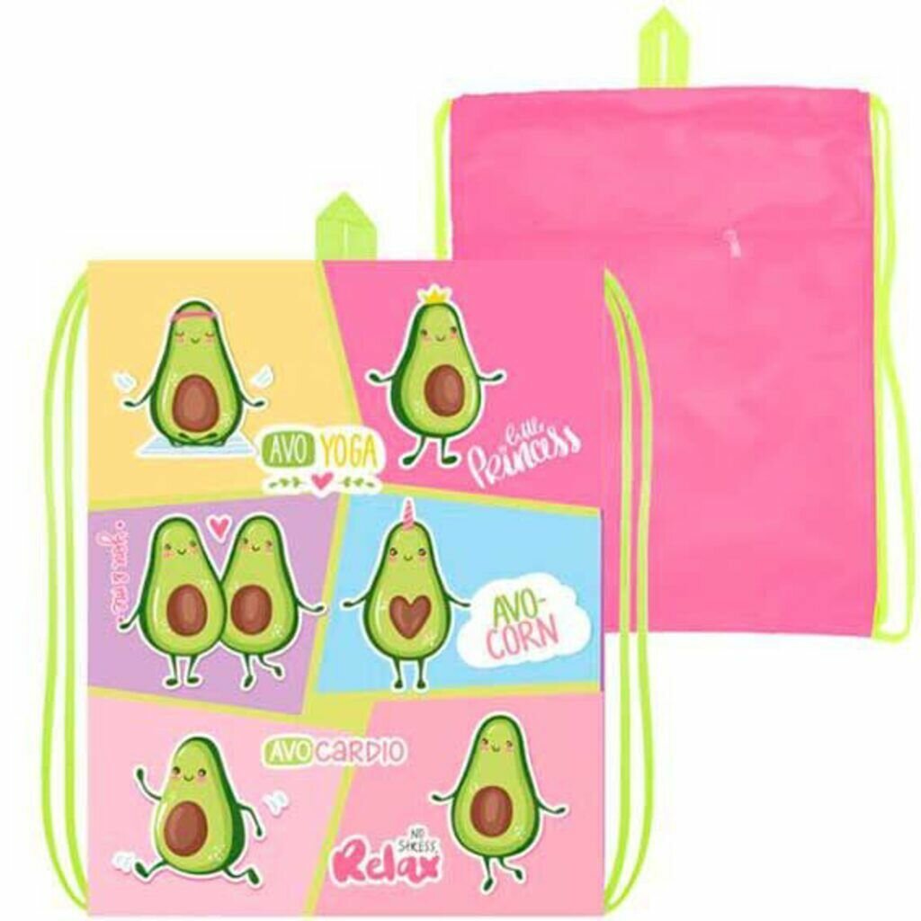 Мешок для обуви Оникс 1 отделение, 370х470 мм, карман, "Avocado life", петля