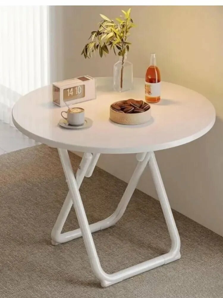 Стол обеденный, 60х60х70 см Маленький белый столик на террасе