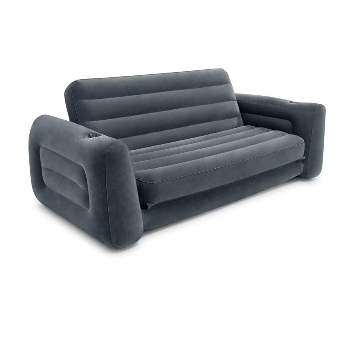 Надувной диван-трансформер Intex Pull-Out Sofa 66552, раскладной, темно-серый