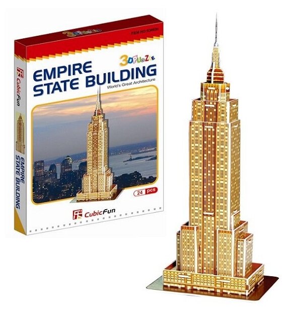 3D пазлы Cubic Fun S3003 Кубик фан Эмпайр-стейт-билдинг (мини серия)