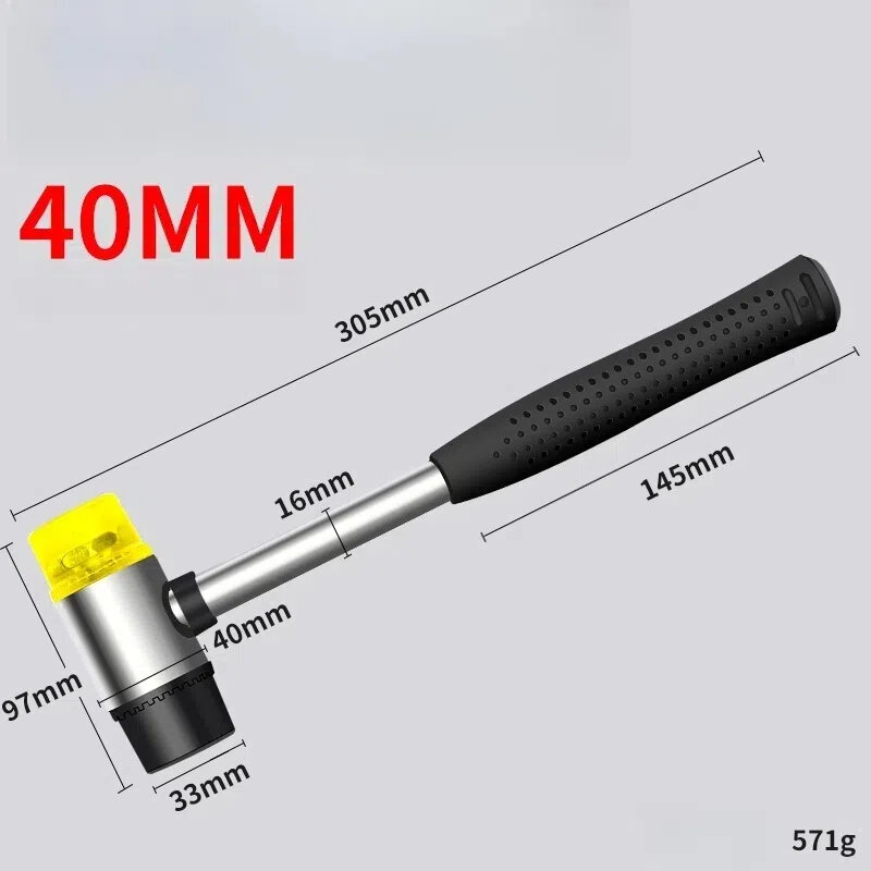 Декоративный молоток для укладки напольной плитки строительный резиновый молоток сменный молоток