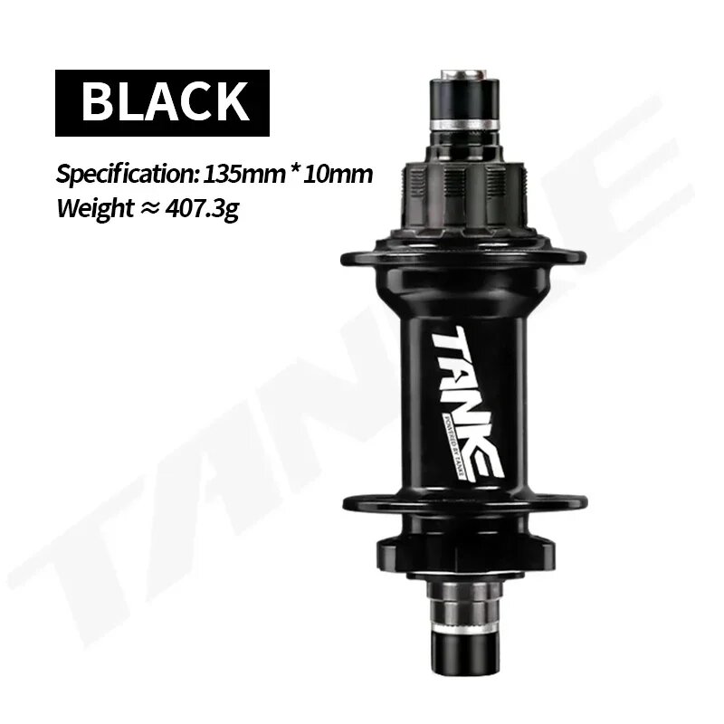 TANKE MTB втулка 32H120 черная Черный, 32H Black