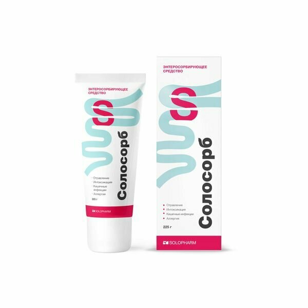 Солосорб гель для приг. суспензии для приема внутрь туба 225г