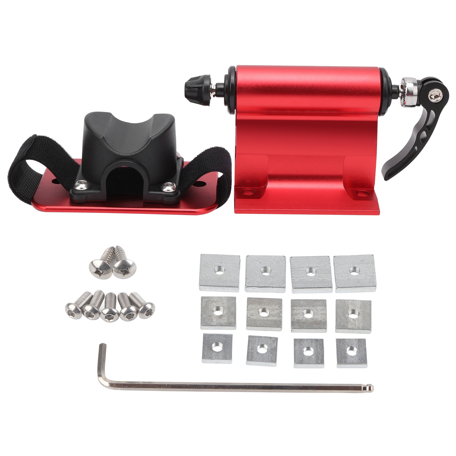 Bike Fork Mount Lock Quick Release Bicycle Rack Front Fixed Clip for Car TrunkRed