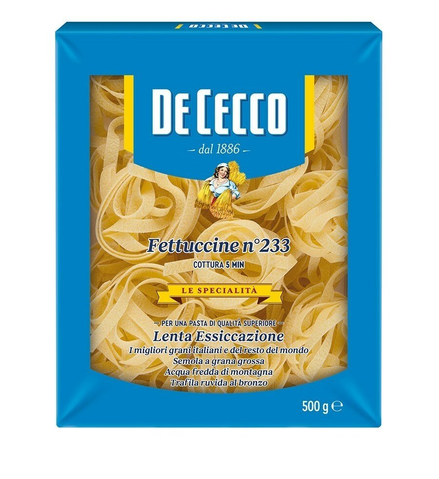 Макароны гнезда De Cecco Fettuccine №233, 500г
