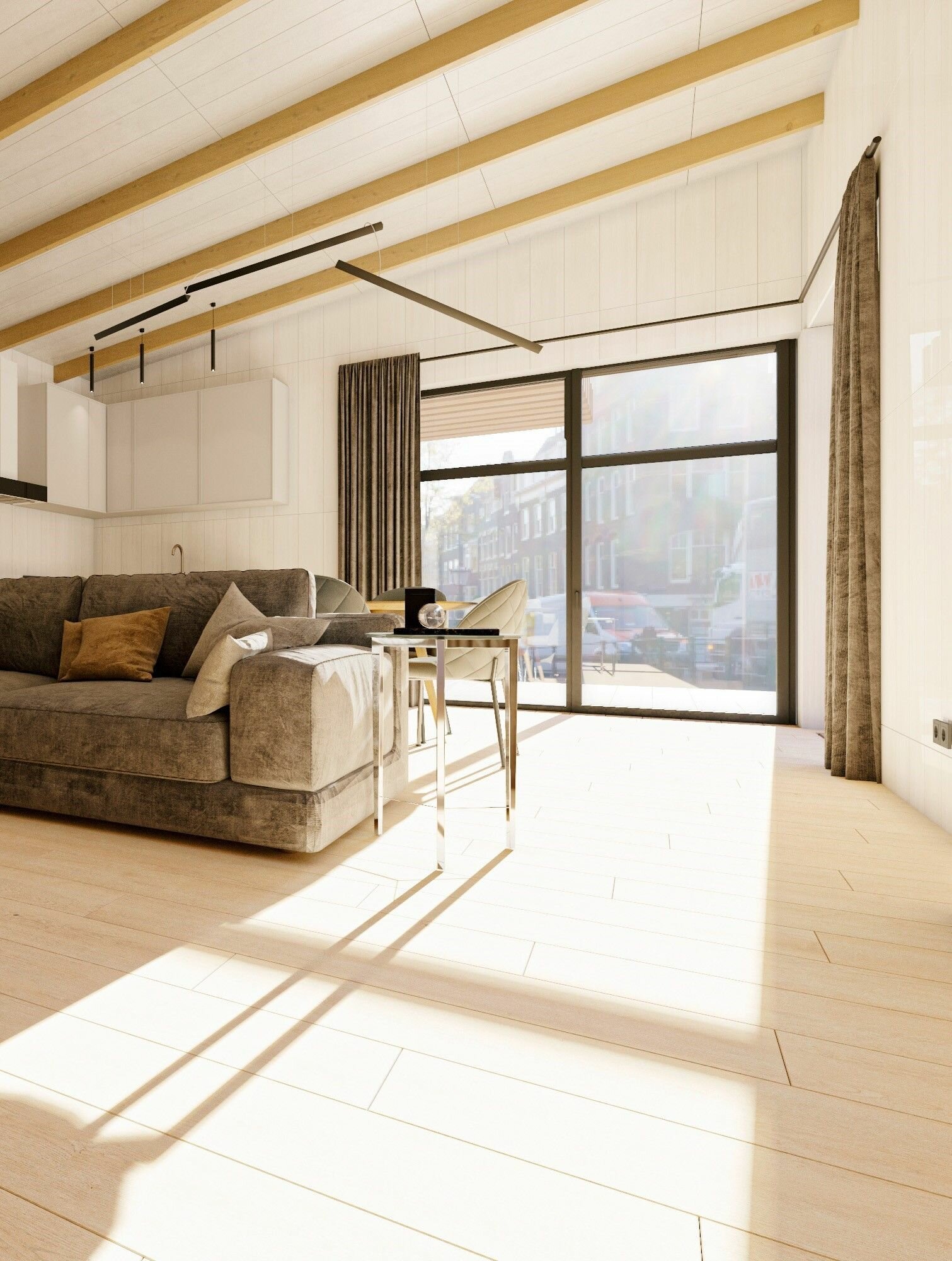 Керамогранит ENNFACE 20 х 120 см, Norway Ivory, матовый с рельефом, 1,20 м2 в упаковке (5 шт.)