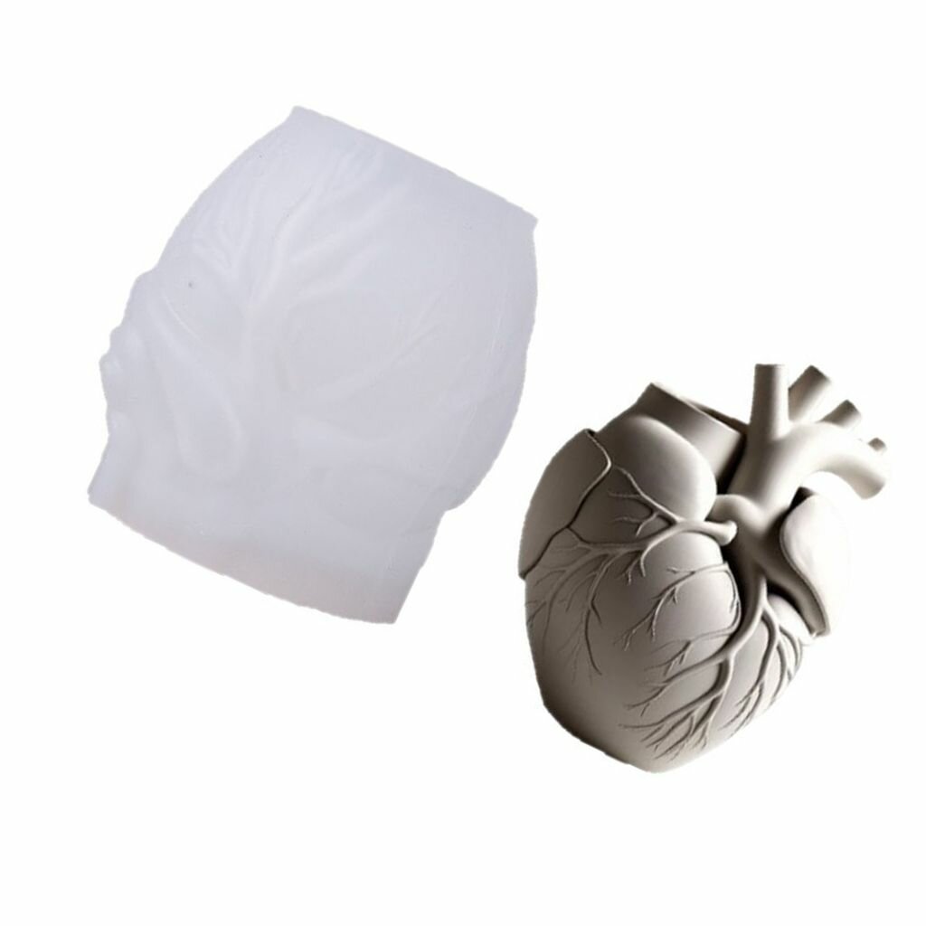 Силиконовая форма для цветочного горшка в форме сердца