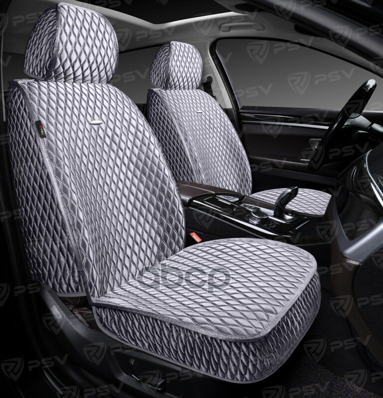 Накидка на сиденье "PSV" 5D Xolodok 2 Front серый/отстрочка серая (на передние сиденья) PSV арт. 136623