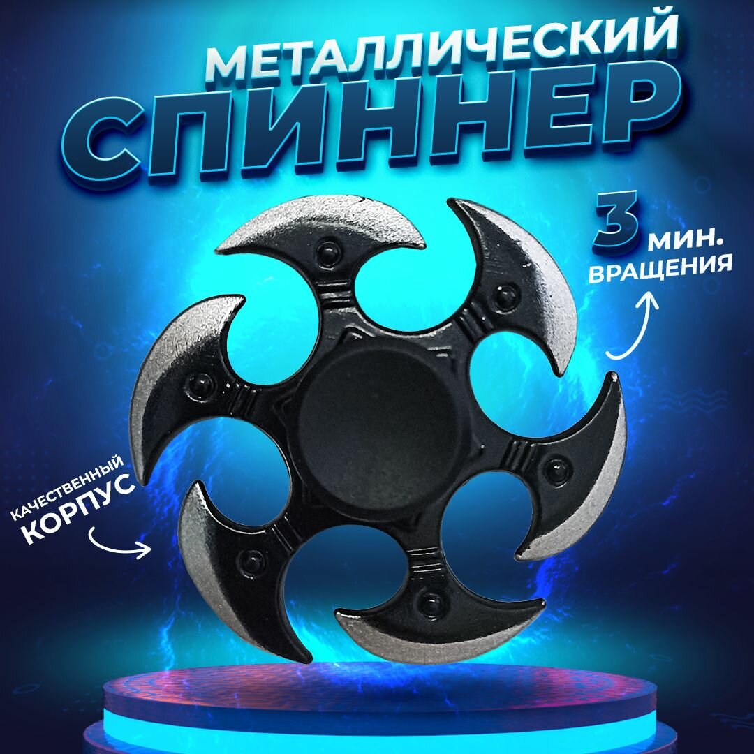 Спиннер металлический Planeta Surprise / Сюрикен Хамелеон / Антистресс